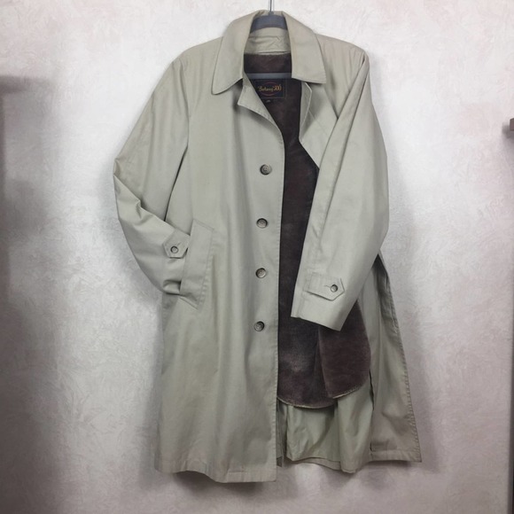 Botany 500 | Jackets & Coats | Botany 50 Mens Lined Tan Trench Coat ...
